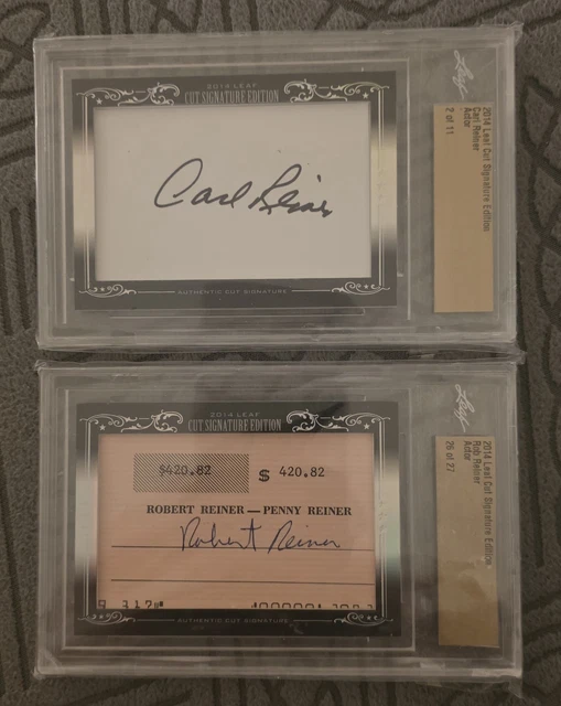 2014 LEAF CUT Signature Edition Rob Reiner 26/27 - Carl Reiner 2/11 £ ...