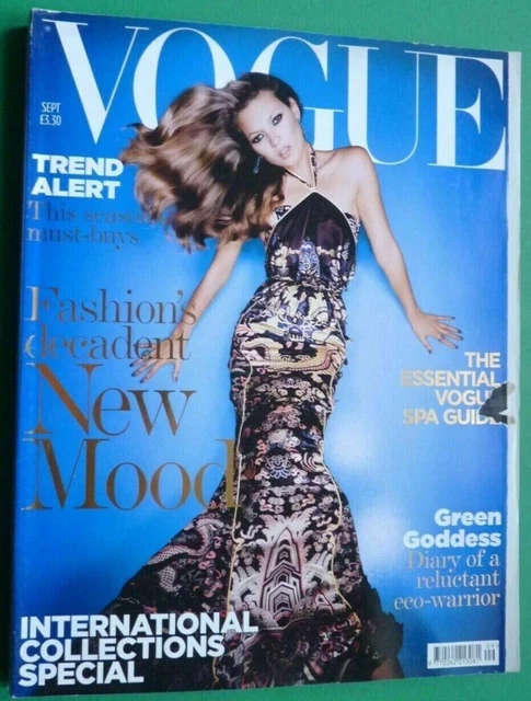 VOGUE UK SEPTEMBER 2004 Kate Moss Gemma Ward Elise Crombez Diana Dondoe ...