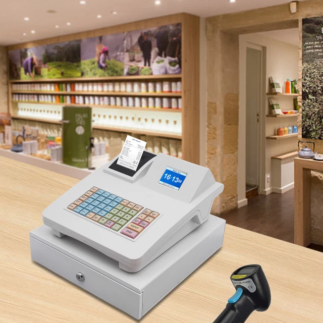ELECTRONIC CASH REGISTER Pos System Supermarket Bar Retail Shop with ...