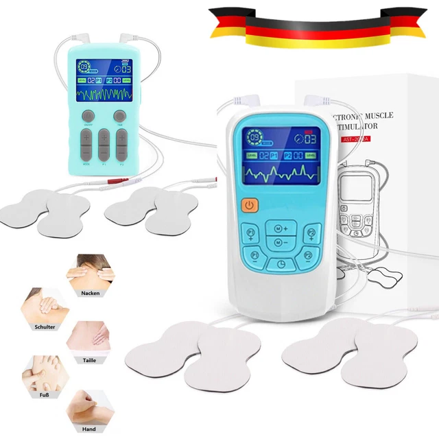 DIGITAL TENS EMS Gerät Reizstromgerät Schmerztherapie Muskelstimulation Massage EUR 23,99 ...