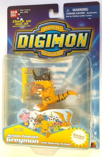 DIGIMON DIGITAL MONSTERS Greymon Action Feature Figure Bandai EUR 40,00 ...