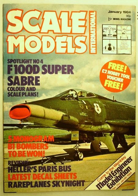 SCALE MODELS INTERNATIONAL January 1984 mbox373 F100D Super Sabre £4.95 ...