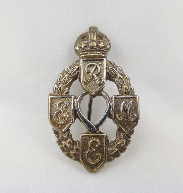 WW2 REME ROYAL Electrical & Mechanical Engineers Silver Sweetheart ...