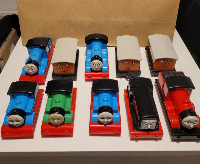 VINTAGE THOMAS THE Tank Engine Trains 10 Piece Bundle by Golden Bear ...