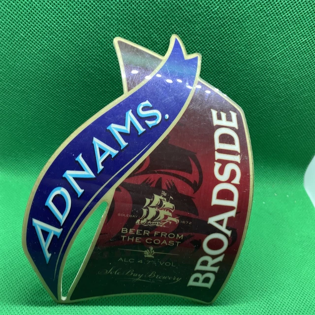 ADNAMS BROADSIDE SOUTHWOLD Sign, Pump Clip, Font Badge, Pub Mancave £8. ...