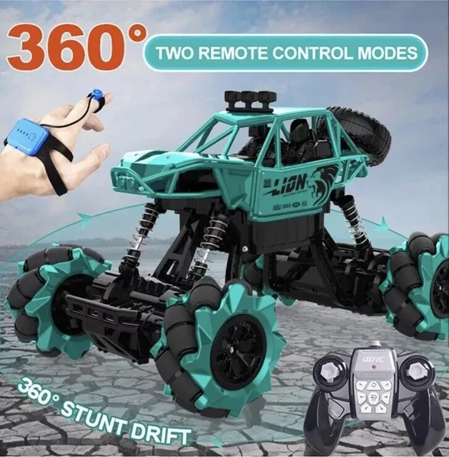 360° BIG WHEEL 4WD Kid Toy RC Car Monster Truck Remote Control RC Cars ...
