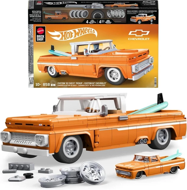 1:16 HOT WHEELS Elite Custom ’62 Chevy Pickup Mattel Brick Shop ...