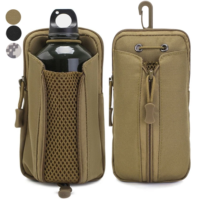 TACTICAL MOLLE WATER Bottle Pouch Outdoor Phone Waist Bag EDC Tool Pack ...