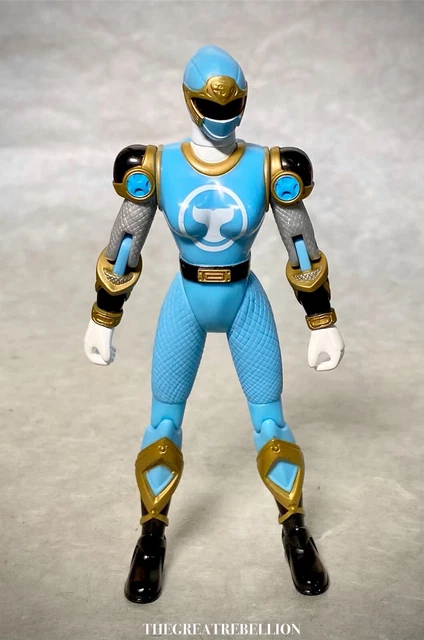 POWER RANGERS NINJA Storm Blue Wind Tsunami Cycle Ranger figure 2002 ...