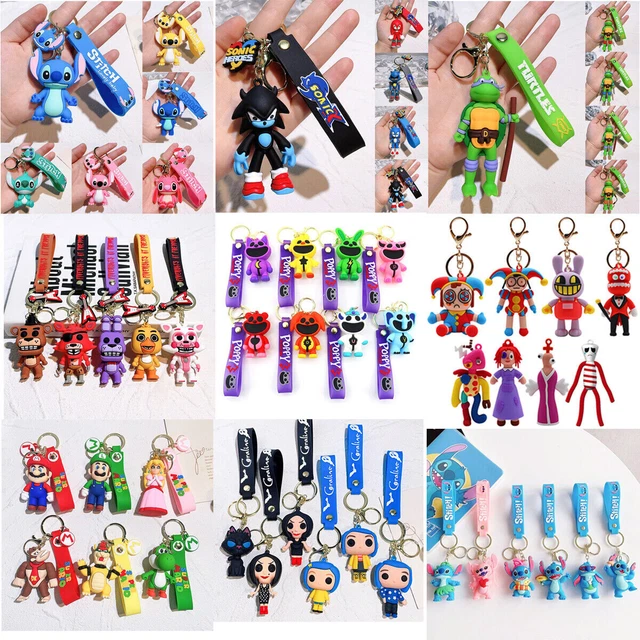 LILO & STITCH Super Mario Inside Out 3D Figure Charm Pendant Keyring ...