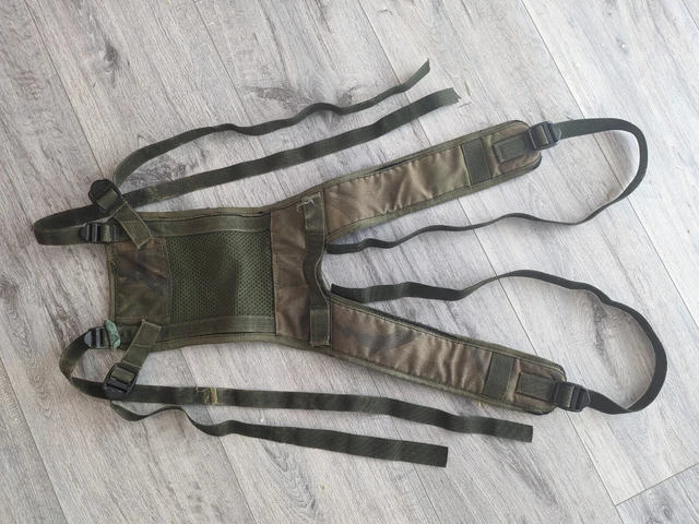 BRITISH ARMY PLCE Issue DPM Camouflage webbing Yoke harness Used £2.00 ...