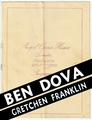 1937 LEICESTER PANTOMIME theatre programme Ben Dova Hindenburg Gretchen ...