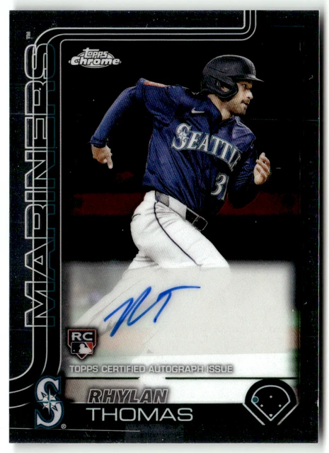 TOPPS CHROME MLB 2025 No. AC-RT Rhylan Thomas Novato Auto EUR 8,23 ...