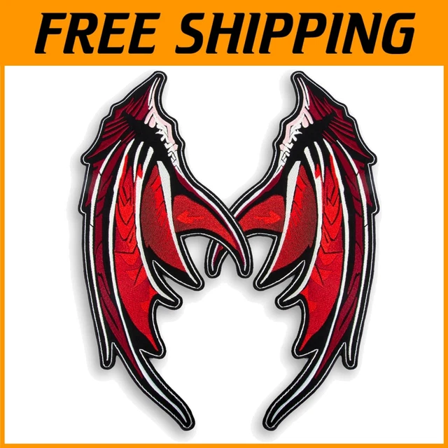 GOTHIC DEMON WINGS Back Patch - Halloween Costume Accessory $115.13 ...