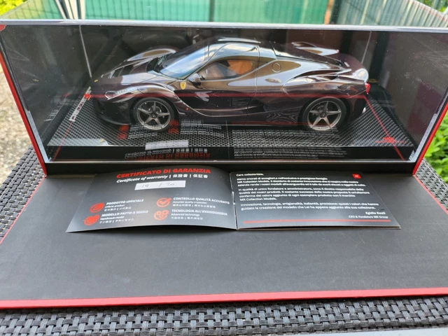 FERRARI LAFERRARI ROSSO Vinaccia MR 20ex Base carbone 1/18 bbr dino no ...