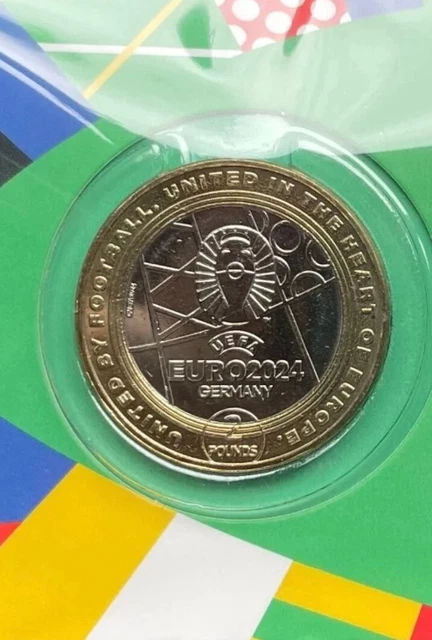 TWO POUND COIN 2024 UEFA Euro 2024 £2 Coin Two Pounds BUNC Limited ...