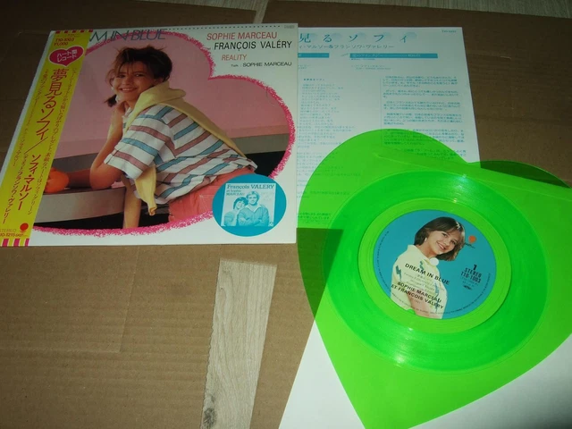 SOPHIE MARCEAU/FRANCOISE VALERY : Dream In Blue Green Vinyl Heartshaped ...