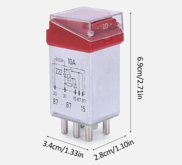 REPLACEMENT RELAY WITH Overload Protection for Mercedes W124 W126 W201 ...