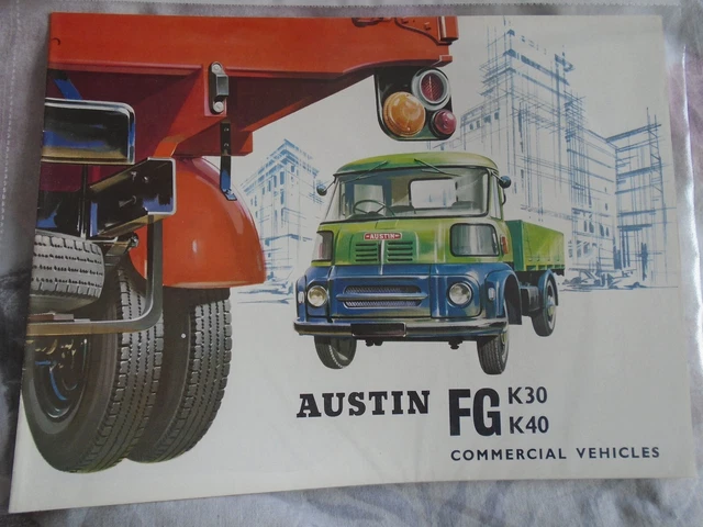 AUSTIN FG K30 K40 Trucks range brochure undated UK market ref 1858/I £ ...