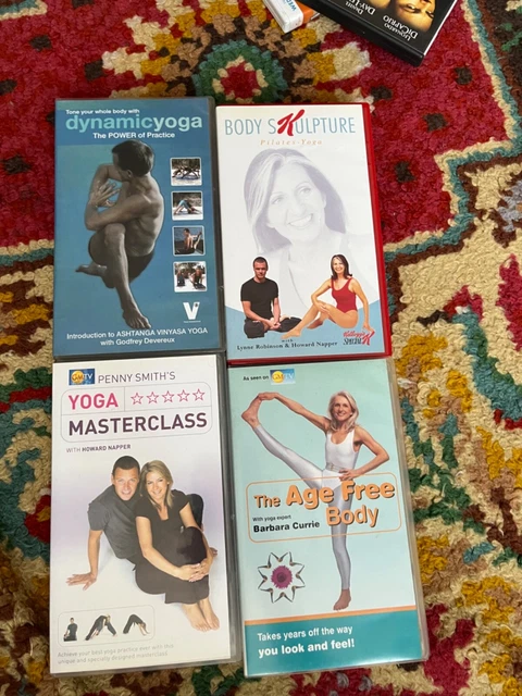 VINTAGE YOGA VHS lynn robinson, godfrey devereux, barbara currie and ...