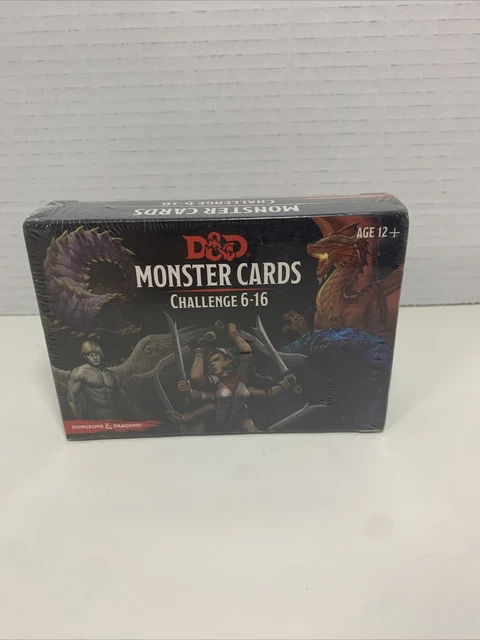 DUNGEONS & DRAGONS 5E: Monster Cards - Challenge 6-16 New and Sealed ...