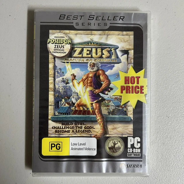 ZEUS: MASTER OF Olympus (Video Game 2000) Brand New & Sealed PC/Windows ...