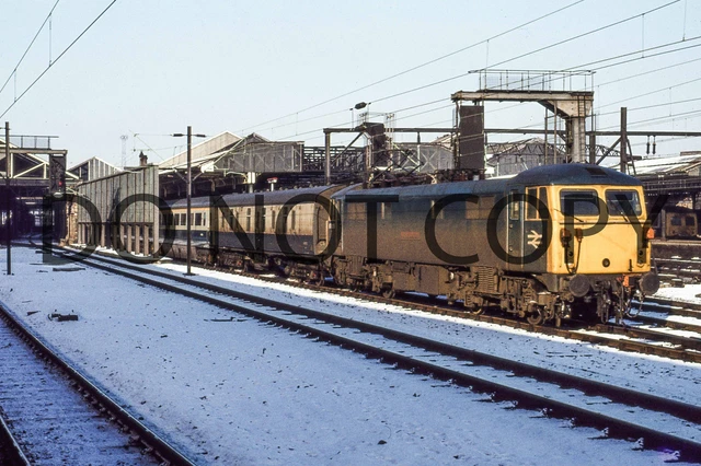 UK DIESEL TRAIN Railway Photograph Of Class 87 87005 Loco. (Rm87-24) £1 ...