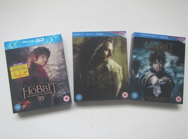 THE HOBBIT BLU-RAY 3D Dvd 3 Film Collection EUR 7,03 - PicClick IT