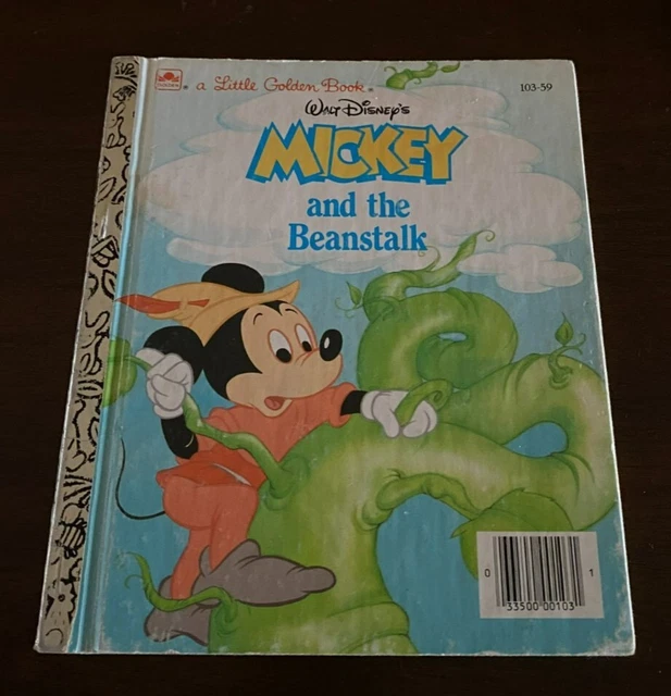 VTG LITTLE GOLDEN Book Walt Disney's Mickey And The Beanstalk #103-59 ... VTG LITTLE GOLDEN Book Walt Disney's Mickey And The Beanstalk #103-59 ...
