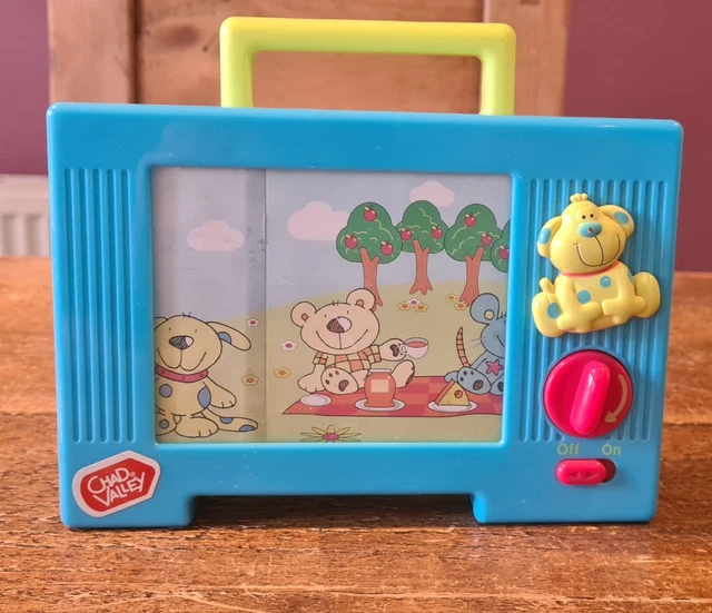 VINTAGE WIND UP Chad Valley Moving Screen Toy Musical TV £9.73 ...