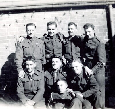 WW2 WORLD WAR Two military photograph group soldiers portrait British ...