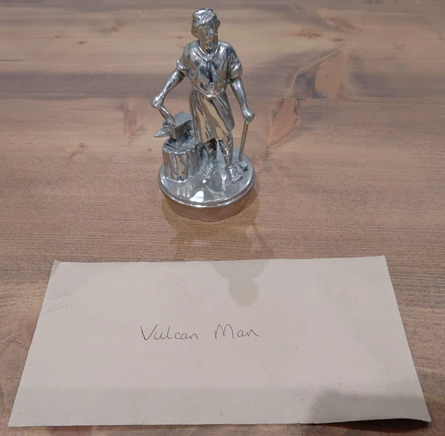 VINTAGE VULCAN MAN Lorry Radiator Cap - 1920S - Brass And Silver Plated ...