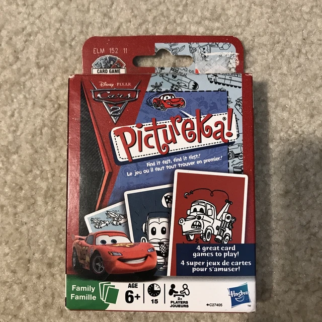 DISNEY PIXAR CARS 2 Pictureka Family Card Game Hasbro 2010 Age 6+ NEW ...