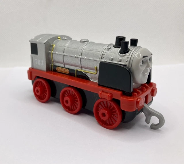 THOMAS & FRIENDS Trackmaster Push Along Metal Train Engine Merlin The ...