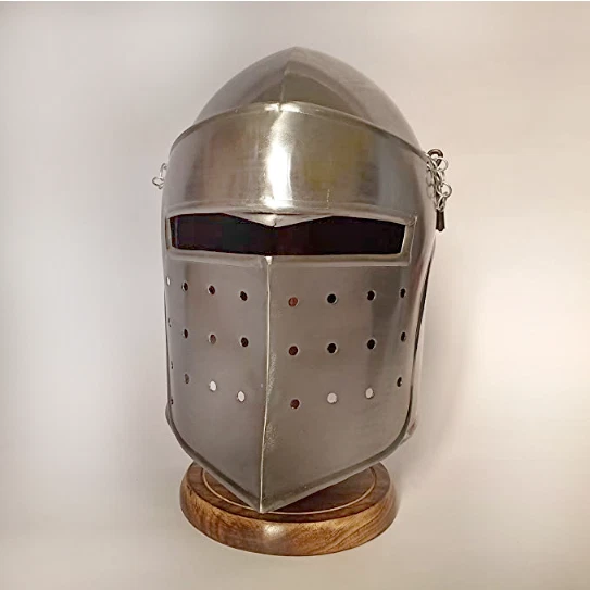MEDIEVAL BARBUTA HELMET Knights Templar Crusader Armour Helmet MEDIEVAL ...