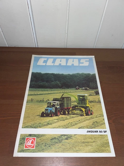 BROCHURE PROSPEKT PROSPECTUS ENSILEUSE AUTOMOTRICE CLAAS JAGUAR 80SF tracteur-ih EUR 10,50 ...