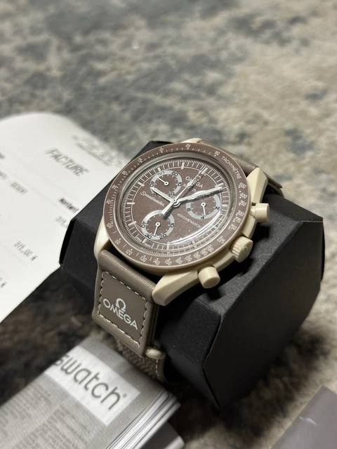 SWATCH X OMEGA Bioceramic Moonswatch Mission On Earth Desert SO33T103 ...