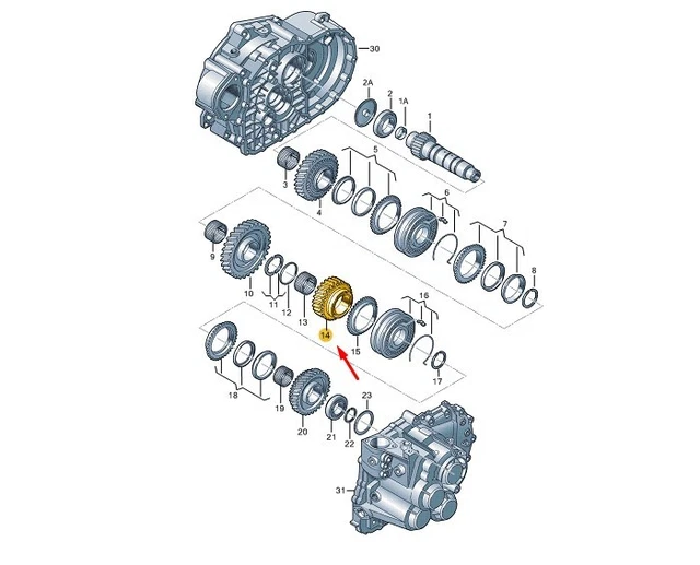 SEAT LEON KL1 Mk4 4 Speed Shifter 02M311145Bg New Genuine £250.46 - PicClick UK