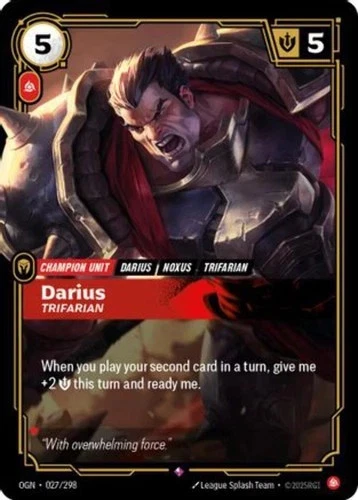 DARIUS, TRIFARIAN - 027/298 - Origins - Riftbound League Of Legends TCG ...