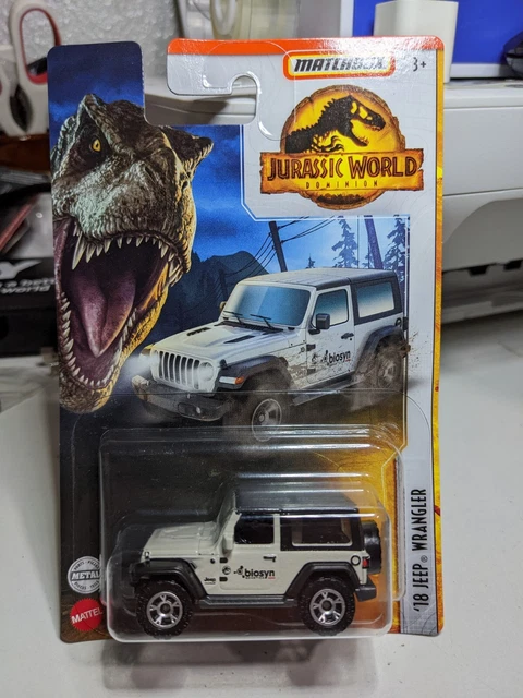 2022 MATCHBOX JURASSIC World Dominion '18 Jeep® Wrangler BLANC | BIOSYN ...