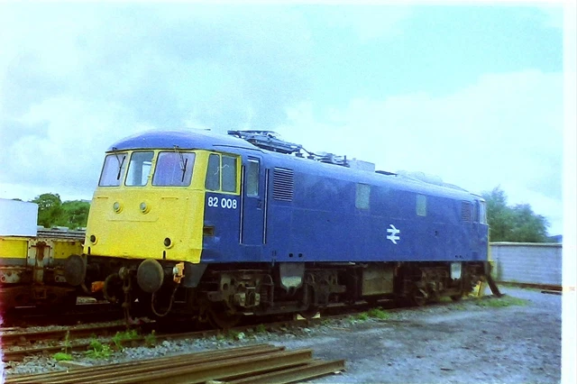 35MM RAILWAY COLOUR Negative Class 82 008 at Crewe Basford Hall £1.75 ...
