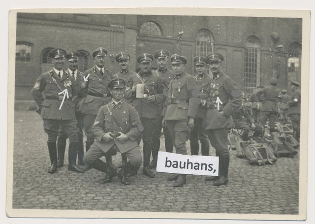 FOTO SOLDATEN ST.BUND, Ordensspange, EK1, Ausrüstung 30er Jahre (1471a ...