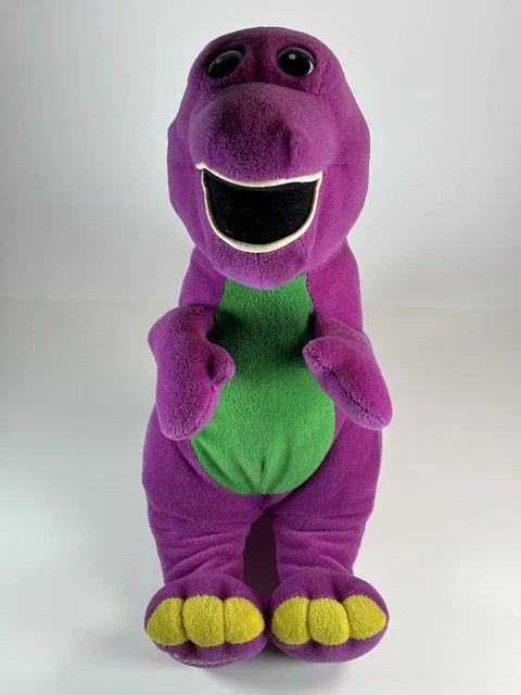 VINTAGE BARNEY THE Purple Dinosaur 90s Soft Toy Plush Collectable Rare ...