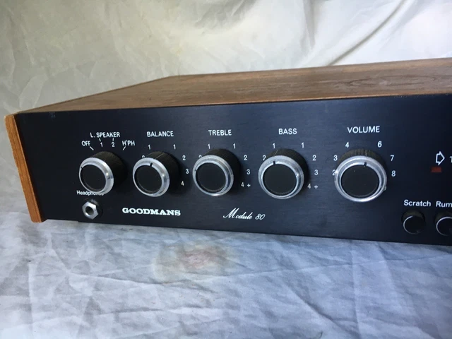 VINTAGE GOODMANS MODULE 80 Hi-Fi Amplifier Receiver Untested for Spares ...