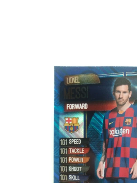 MESSI TOPPS MATCH Attax 100 Clubs Mint condition no panini blue ...