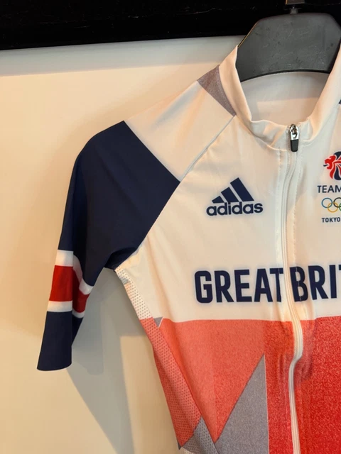 KALAS ADIDAS BRITISH Cycling Shorts Skinsuit S/S Elite A 53 Boa Track ...