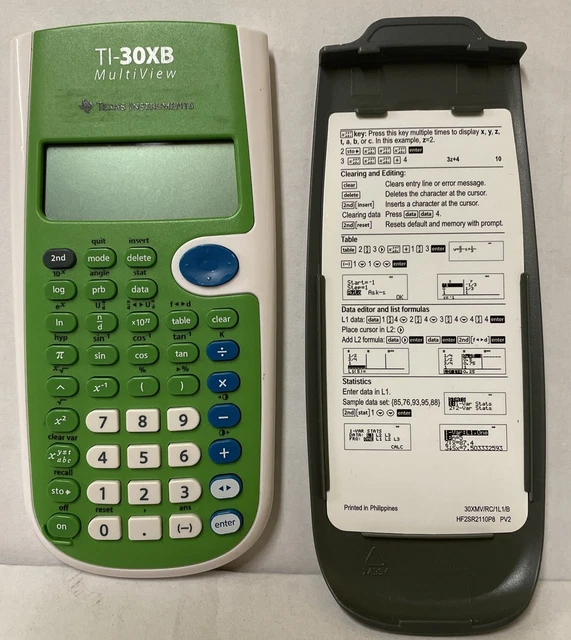 Texas Instruments Ti 30xb Multiview Scientific Calculator Green Gc Free Post 2600 Picclick Au