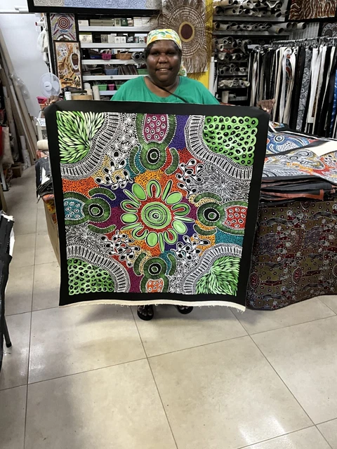 SHARON NUMINA NAPANANKA Aboriginal Artist MY COUNTRY DREAMING 102x106cm ...