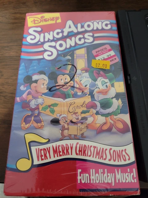 DISNEY'S SING ALONG Songs - Very Merry Christmas Songs (VHS, 1988) Walt ...