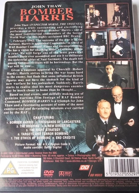 BOMBER HARRIS DVD Bbc World War 2 Drama Film Movie John Thaw As Sir ...